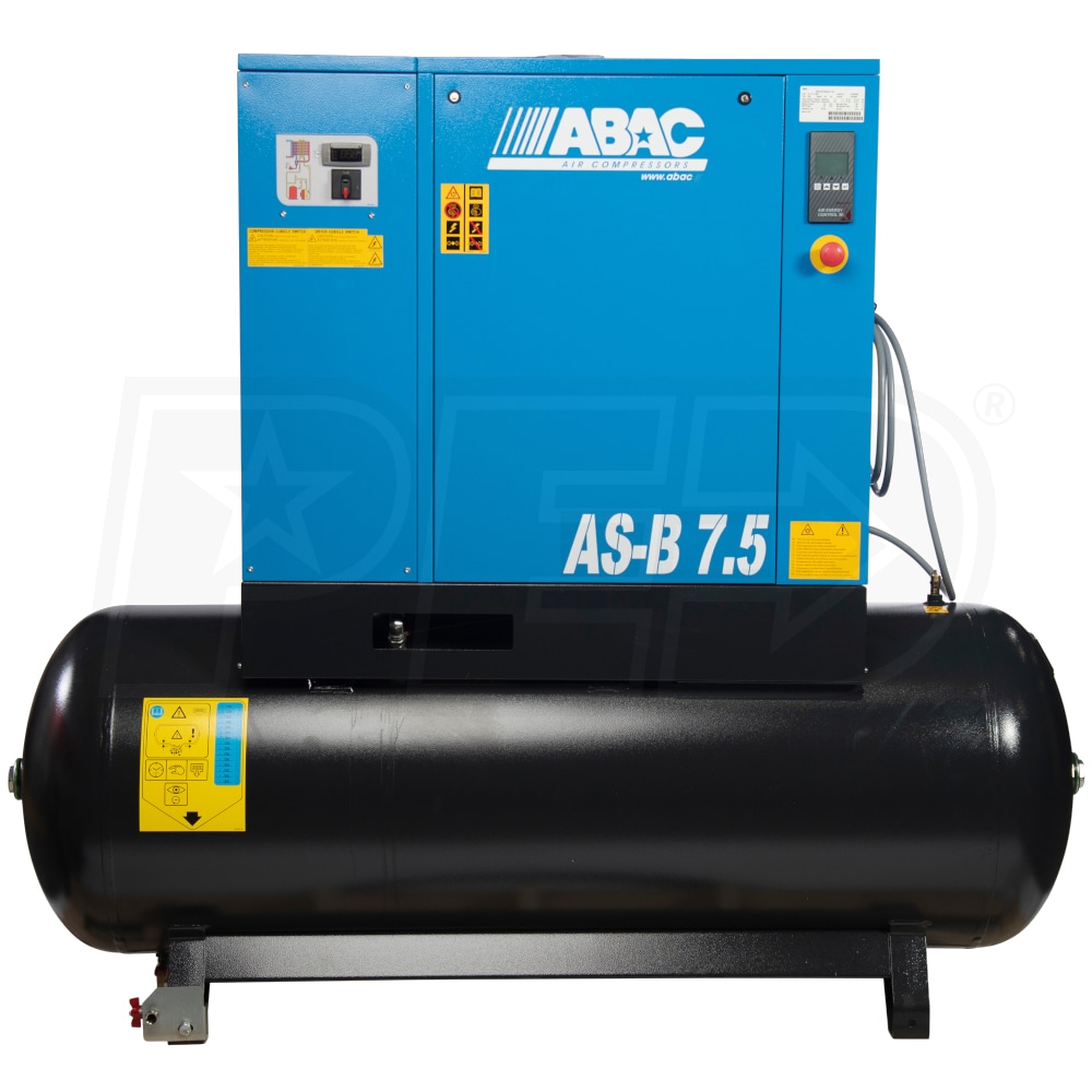 ABAC AS-7.5501TMD-131 AS-B - 7.5-HP 131-Gallon Rotary Screw Air ...