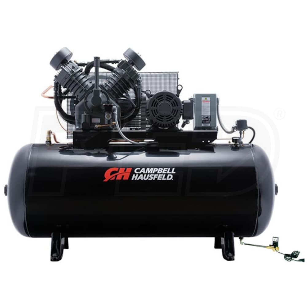 Campbell Hausfeld CE8001FP Commercial 10-HP 120-Gallon Two Stage Air ...