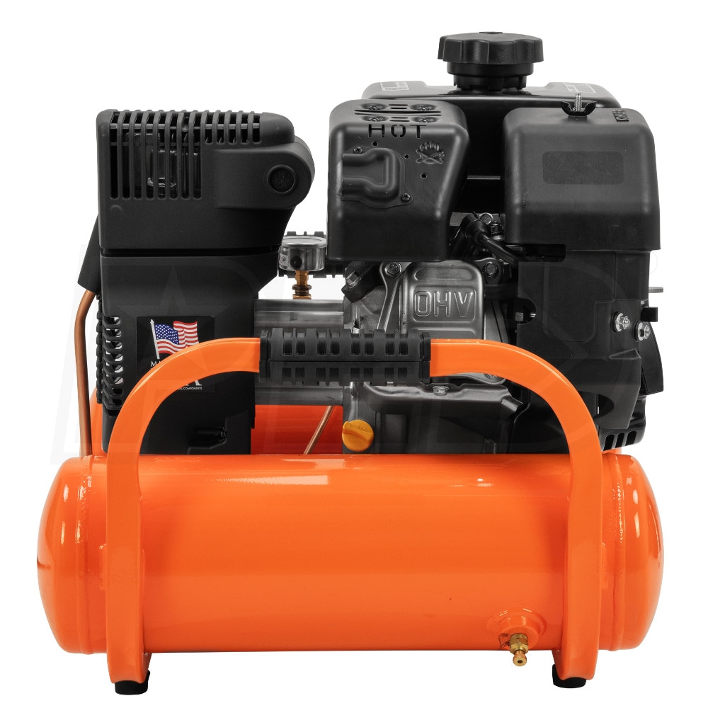 Industrial Air CTA6590412 196cc 4-Gallon Gas Twin Stack Portable Air ...