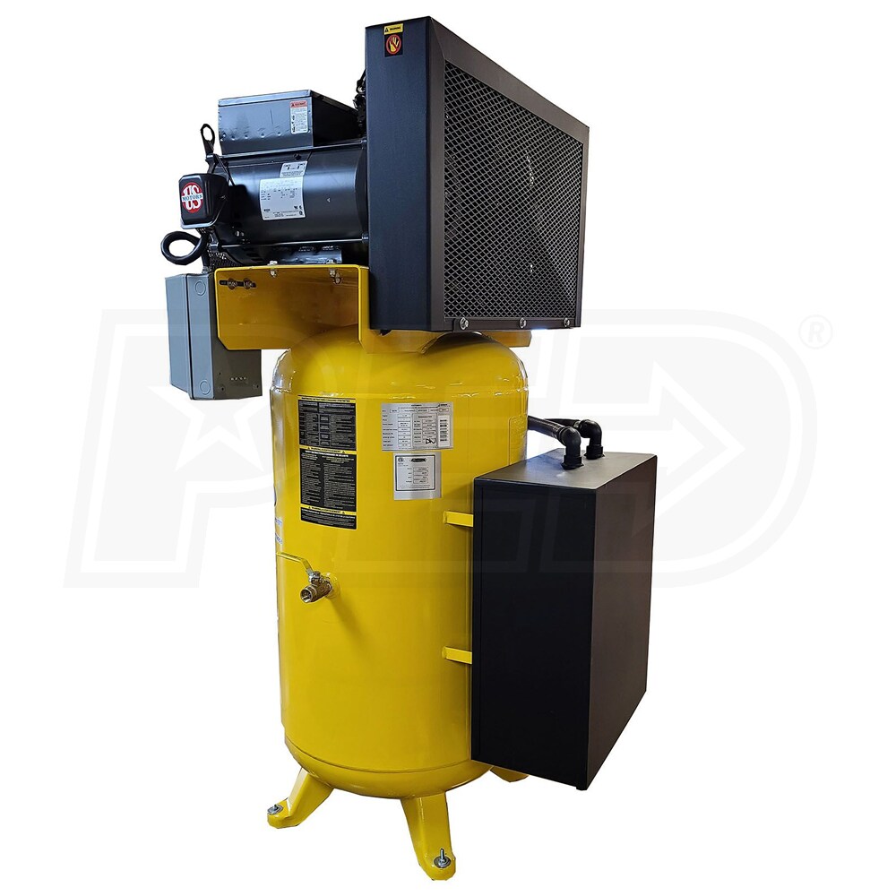 EMAX ES07V080V1 Industrial Patented Silent Air 7.5-HP 80-Gallon Two ...