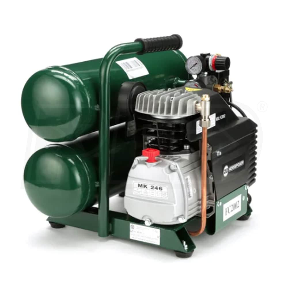 Rolair FC2002 The Bull 2-HP 4.3-Gallon Contractor Twin Stack Air Compressor