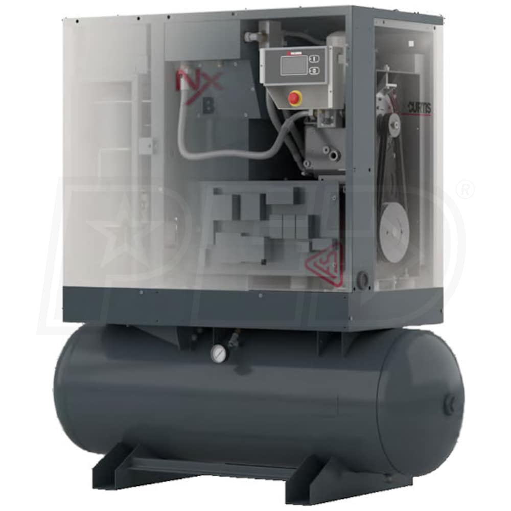 FS-Curtis FNB11B8U3KXXX NxB-11 15-HP 80-Gallon Rotary Screw Air ...