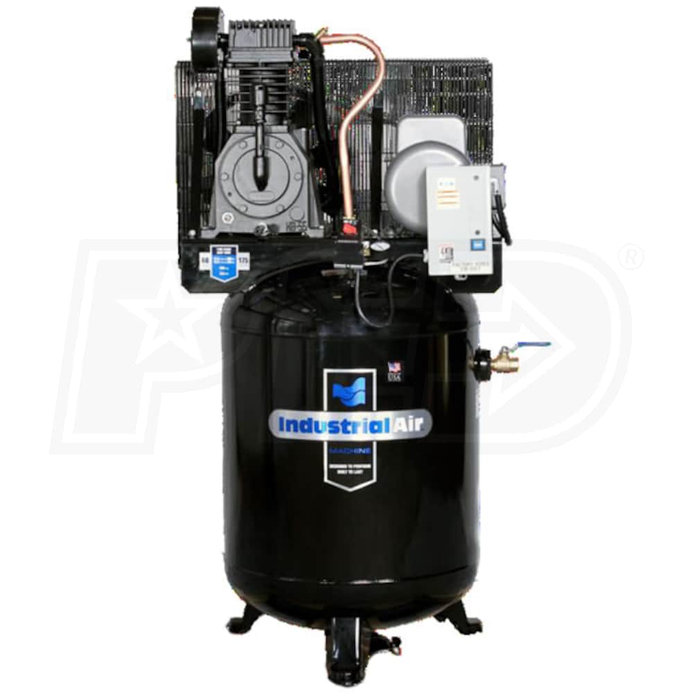 Industrial Air IV5016055 5-HP 60-Gallon Two-Stage Air Compressor With ...