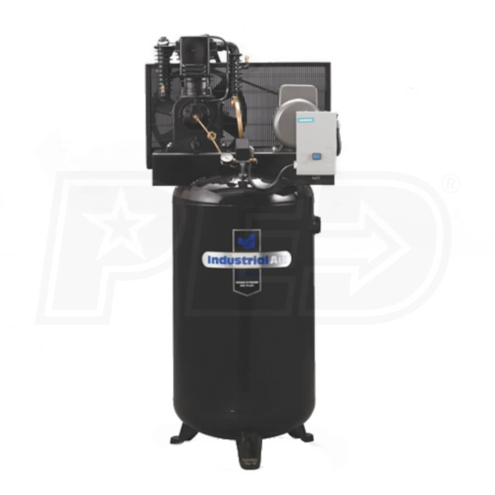 Industrial Air IV5018023 5.2-HP 80-Gallon Two-Stage Air Compressor w ...
