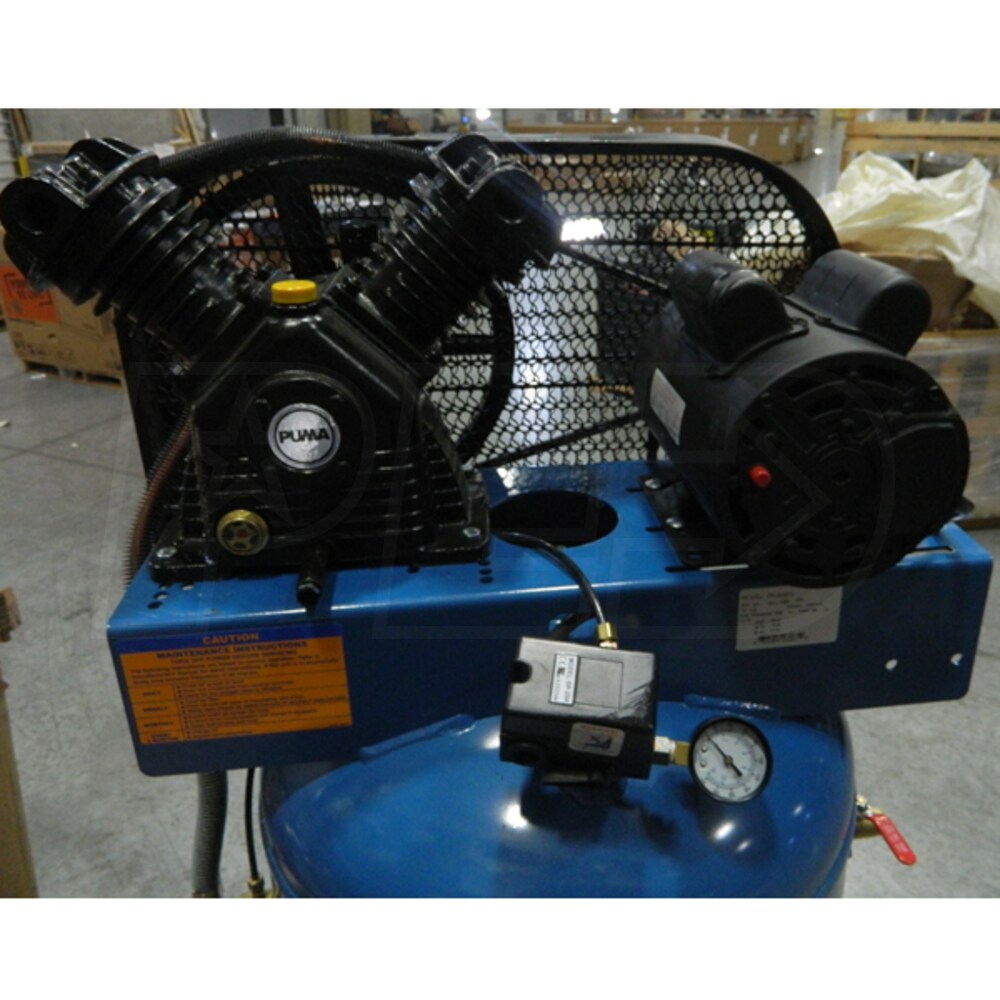 Puma PK6060V-SD 3-HP 60-Gallon Belt Drive Single-Stage Air Compressor ...