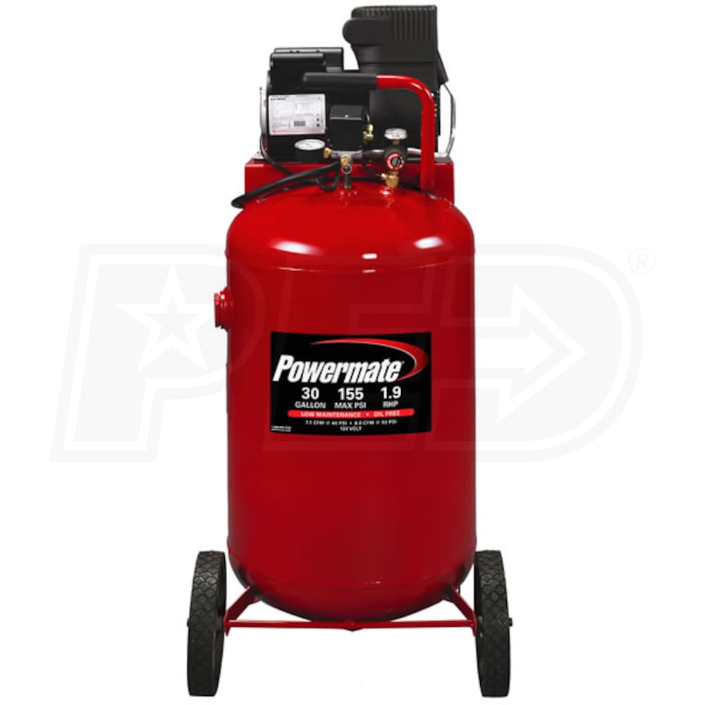 Powermate PLA1983012 Vx 1.9-HP 30-Gallon Portable Compressor