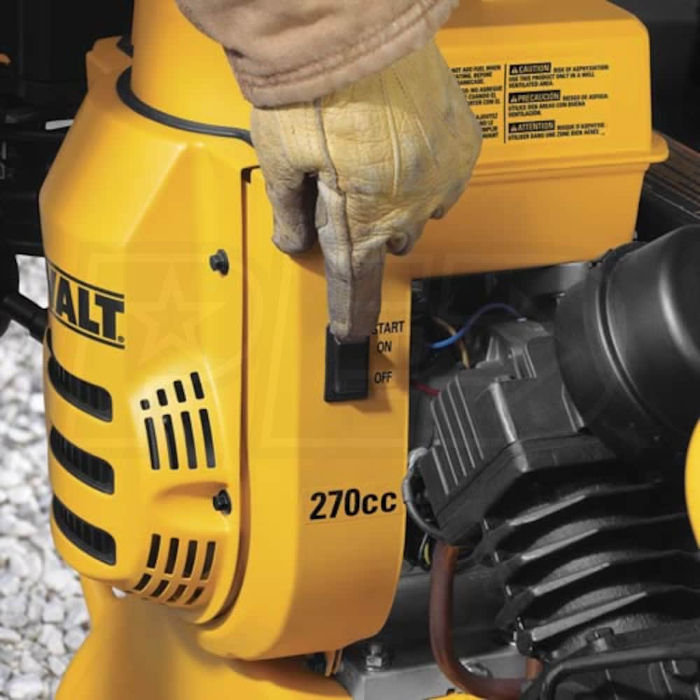 DeWalt D55695 9-HP 17-Gallon Single-Stage Portable Air Compressor w ...