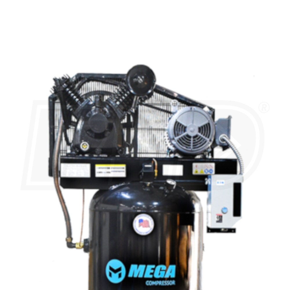MEGA Compressor MP-5080VM MEGA Industrial Series 5-HP 80-Gallon Two ...