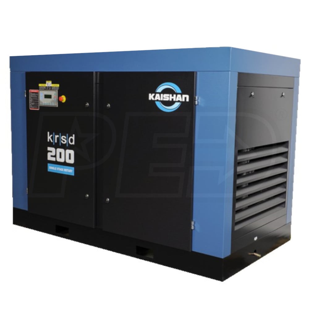 Kaishan KRSD-200A2F4S8U 200-HP Tankless Direct Drive Rotary Screw Air ...