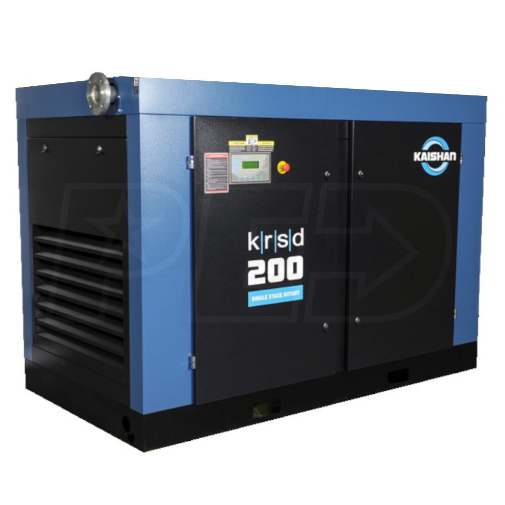 Kaishan KRSD-200A2F4S8U 200-HP Tankless Direct Drive Rotary Screw Air ...