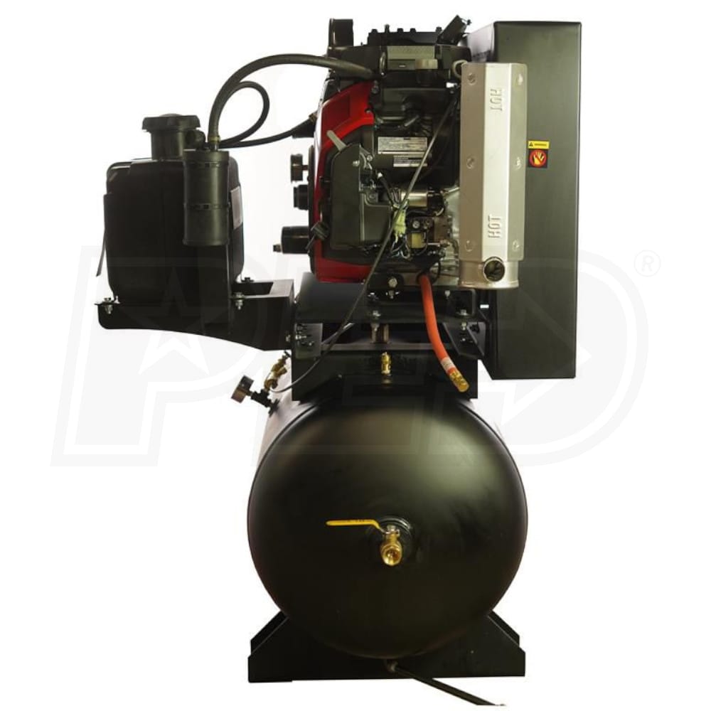 EMAX EGES2460ST 24-HP 60-Gallon Two-Stage Truck Mount Air Compressor w ...