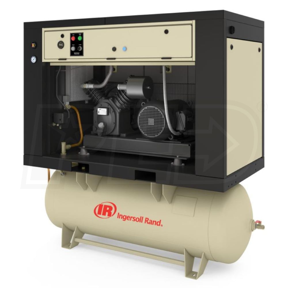 Ingersoll Rand 7100QE15-208 7100QE15 15-HP 120-Gallon Quiet Enclosed ...