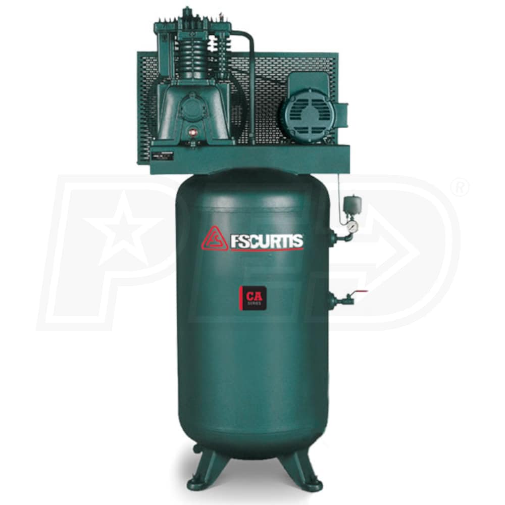 FS-Curtis 05E57V8SX-A2D CA5 5-HP 80-Gallon Two-Stage Air Compressor ...