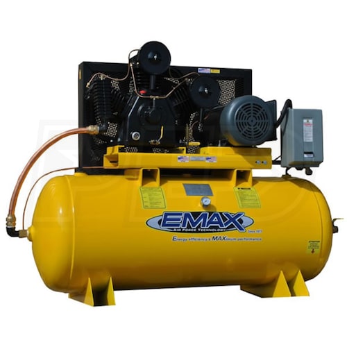 EMAX EP10H120Y3 Industrial Plus 10-HP 120-Gallon Two-Stage Air ...