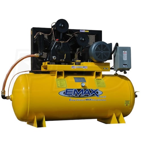 EMAX EP15H120Y3-230 Industrial Plus 15-HP 120-Gallon Two-Stage Air ...