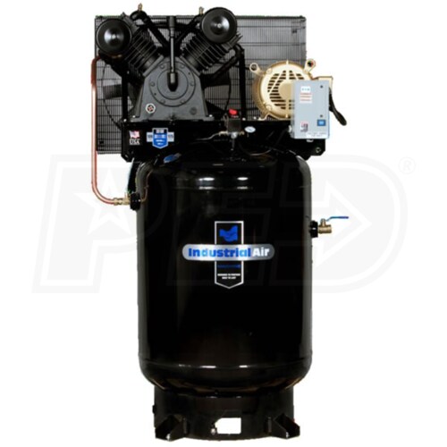 Industrial Air IV9969910 10-HP 120-Gallon Two-Stage Air Compressor 460V ...