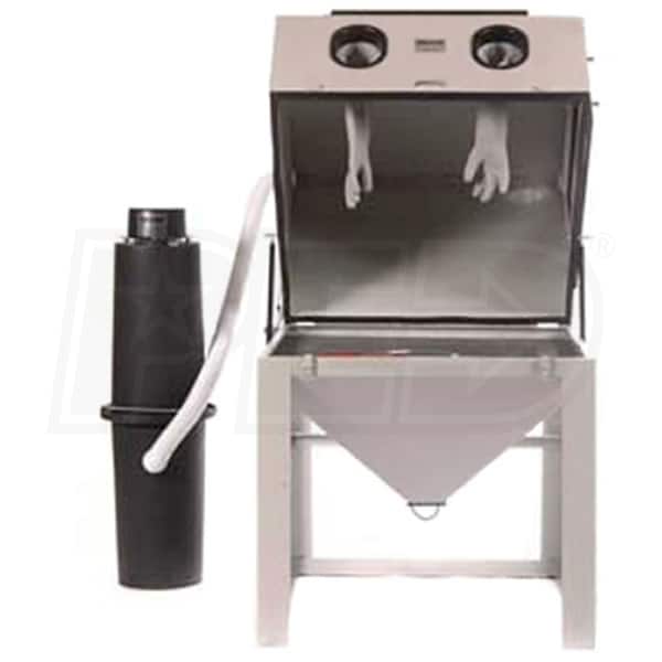 Cyclone Manufacturing 3824 Cyclone Full Top & Side Door Blast Cabinet w ...