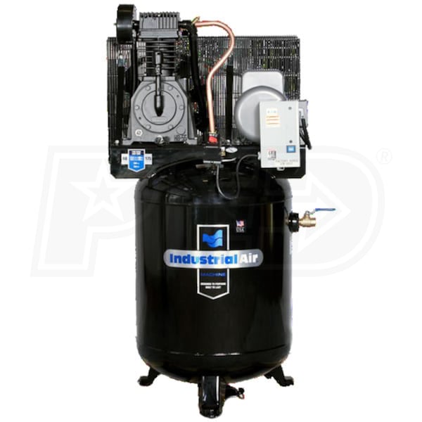 Industrial Air IV5016055 5-HP 60-Gallon Two-Stage Air Compressor With ...