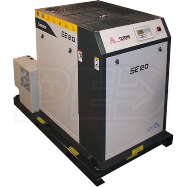 FS-Curtis SE20-FP 20-HP 120-Gallon Rotary Screw Fully Packaged System ...